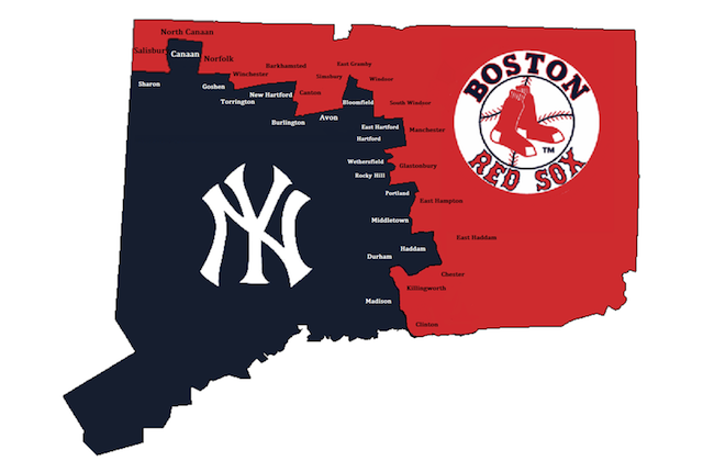Map Breaks Down Boundaries of Yankees and Red Sox Nations | SD Yankee ...