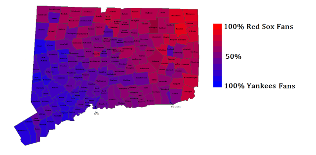 Map Breaks Down Boundaries of Yankees and Red Sox Nations | SD Yankee ...