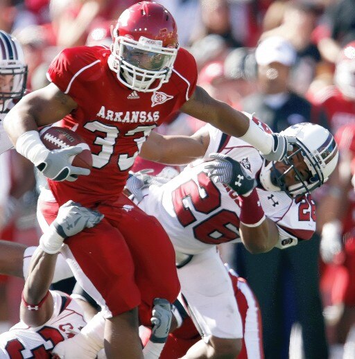College Football 2010: Arkansas Blessed with Depth and Talent at RB