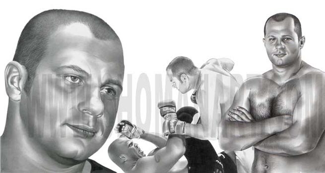 Interview with MMA Artist Evan Shoman Who Draws: Brock Lesnar, GSP ...